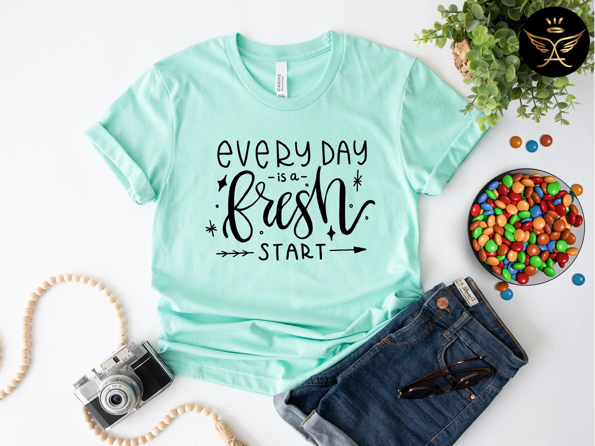 Inspirational Quotes Shirt, Everyday Is A Fresh Start Sweatshirt ...