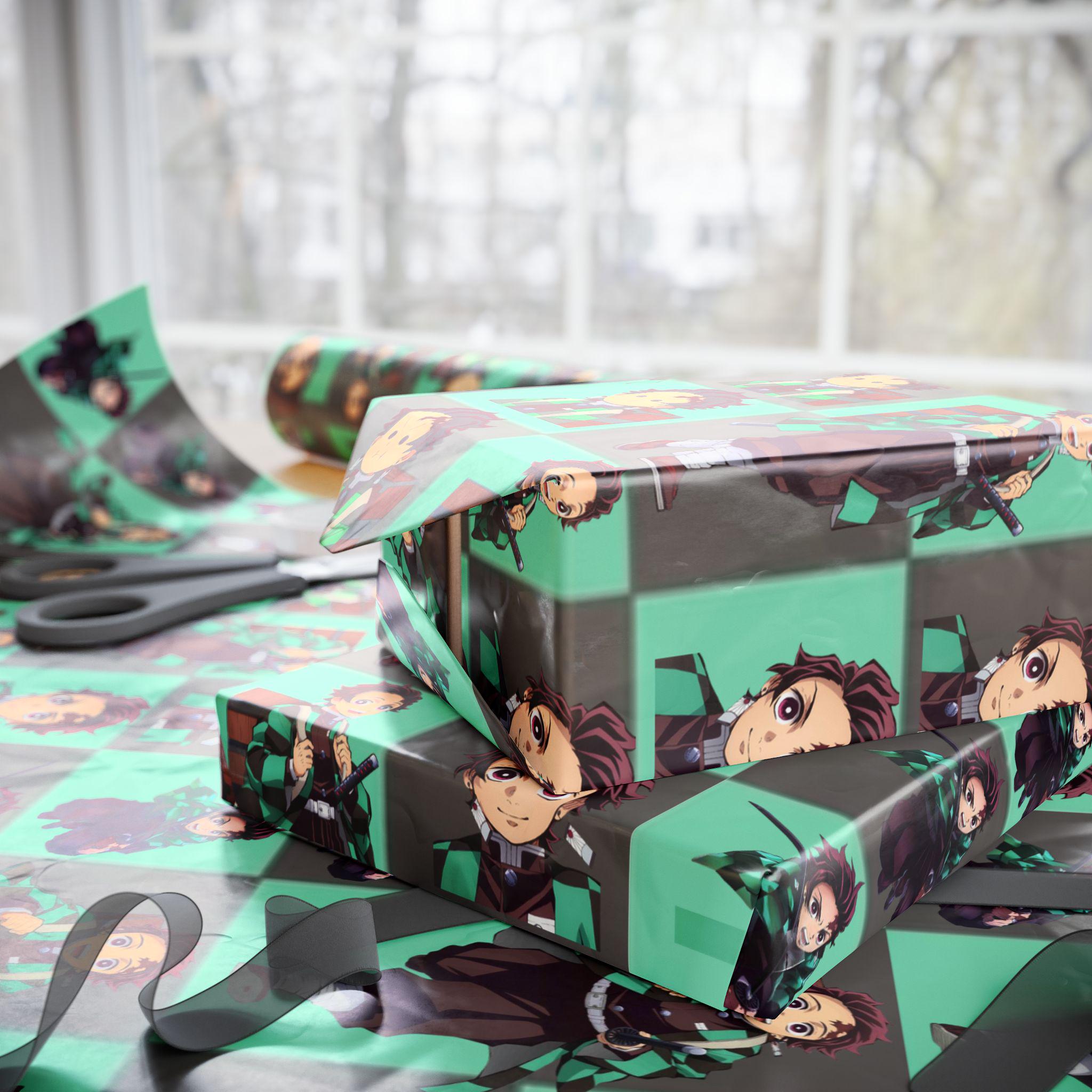 Gift Wrap |tanjiro | Demon Slayer Holiday Wrapping Paper - Etsy