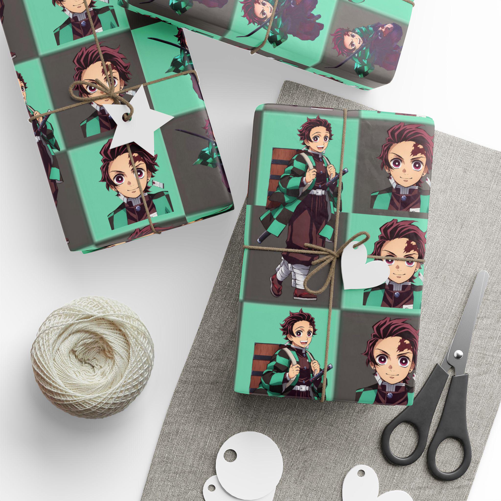 Gift Wrap |tanjiro | Demon Slayer Holiday Wrapping Paper - Etsy