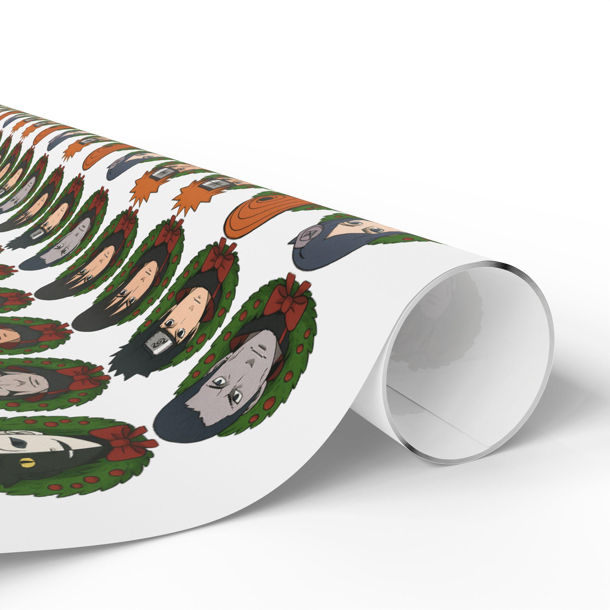 Gift Wrap |akatski| Naruto Holiday Wrapping Paper - Etsy