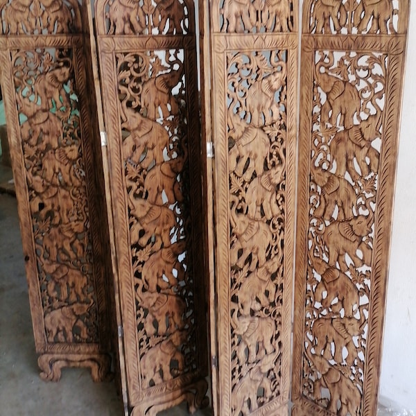 Carved Room Divider - Etsy