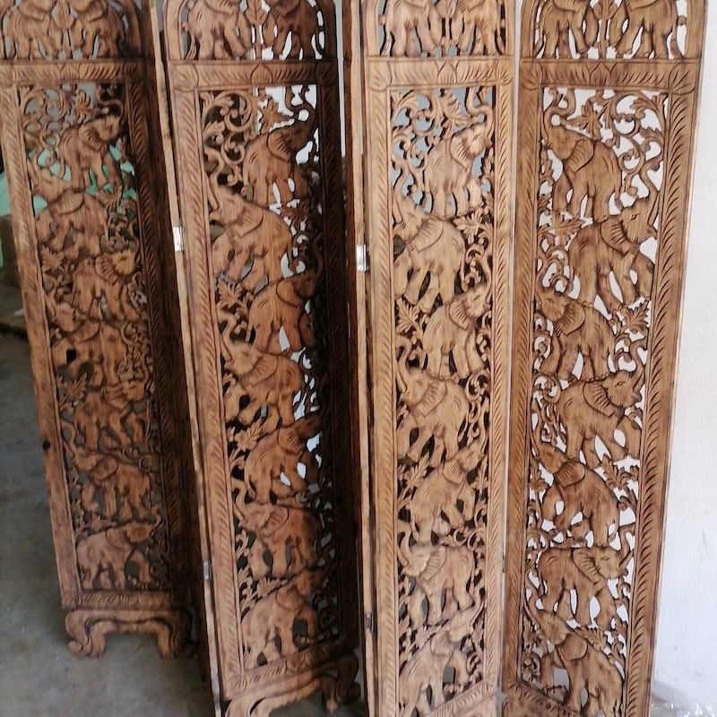 Carved Room Divider - Etsy