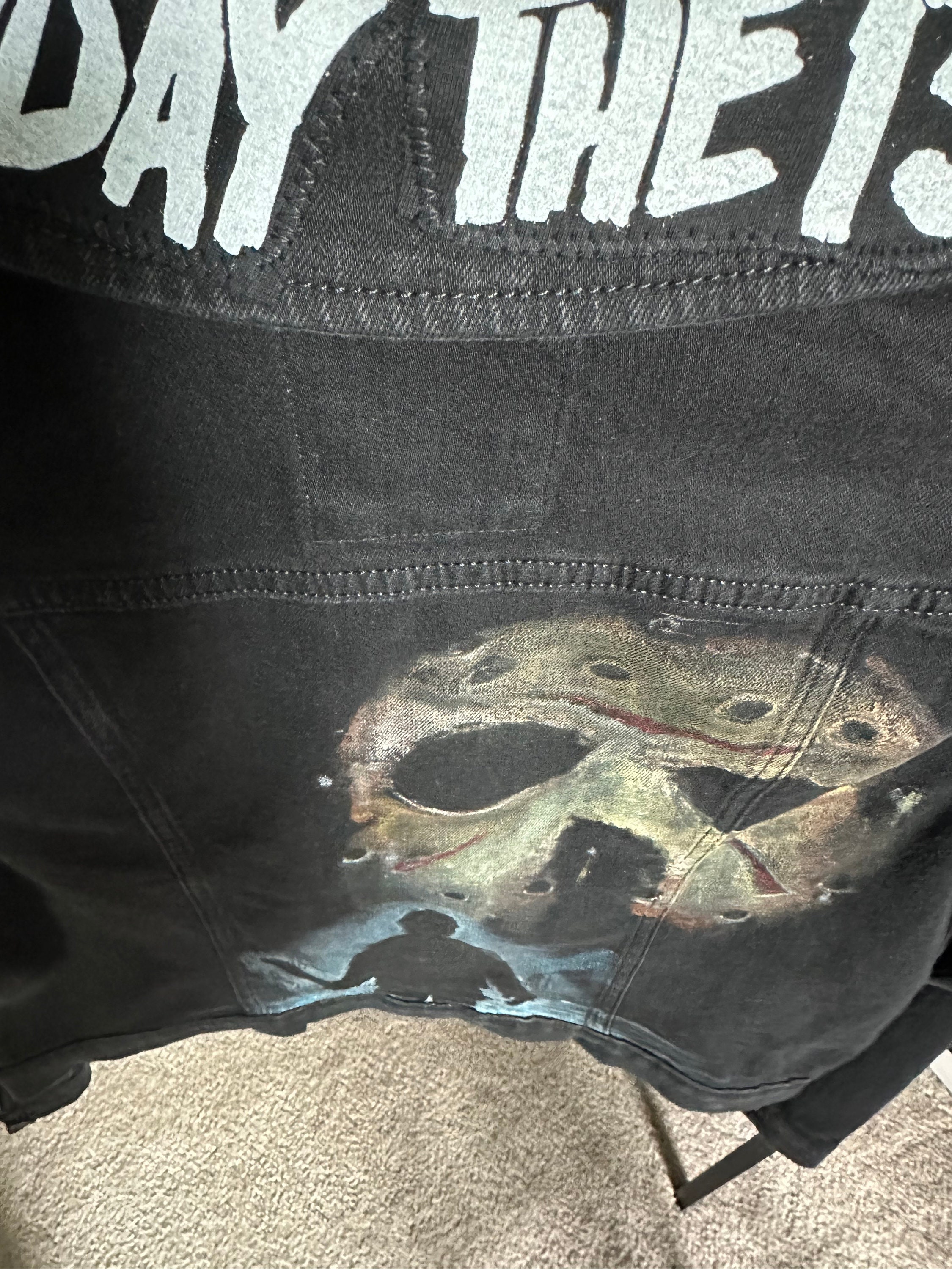 Hand Painted Denim Jason, Friday the 13th - Etsy