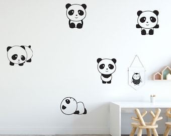 Panda decals | Etsy