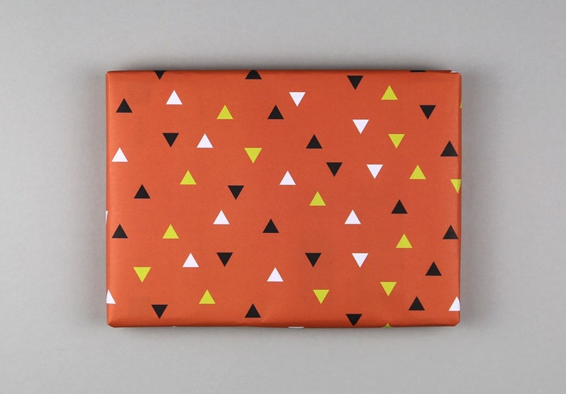 Gift Wrap Sheet, 50 X 70 Cm, Triangles, Pattern // Gift Wrap Sheet ...