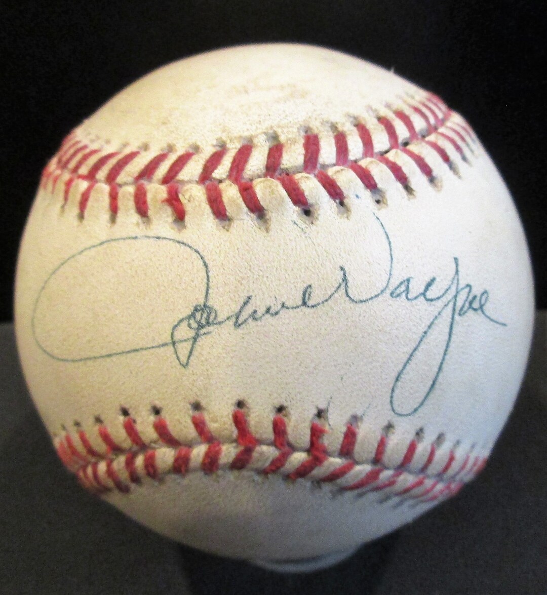 John Wayne Replica 1950's Autographed Baseball - Etsy
