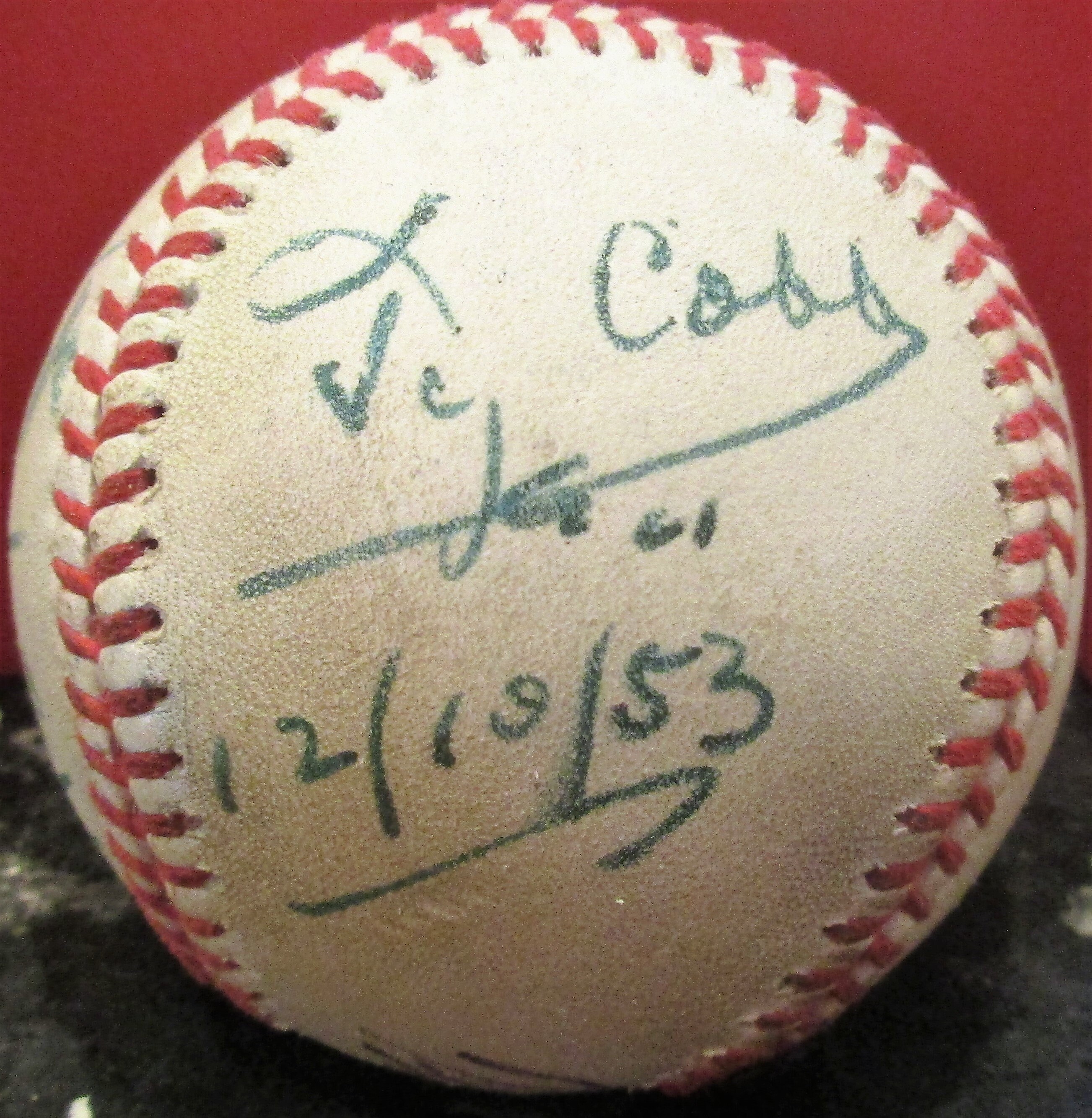 NEW DESIGN FOR 2022 Ty Cobb Autographed 1953 Baseball - Etsy