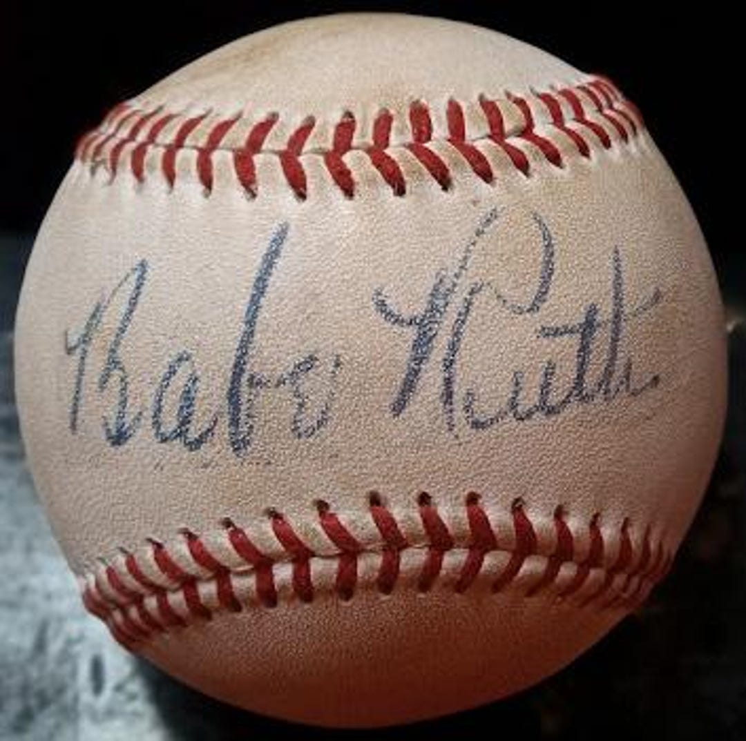 New for 2025* Babe Ruth Replica 1940's Autographed American League ...