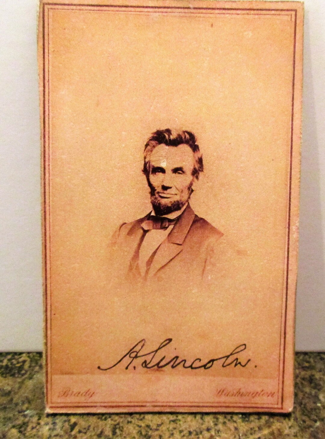 1862 Abraham Lincoln Signed Reproduction CDV - Etsy