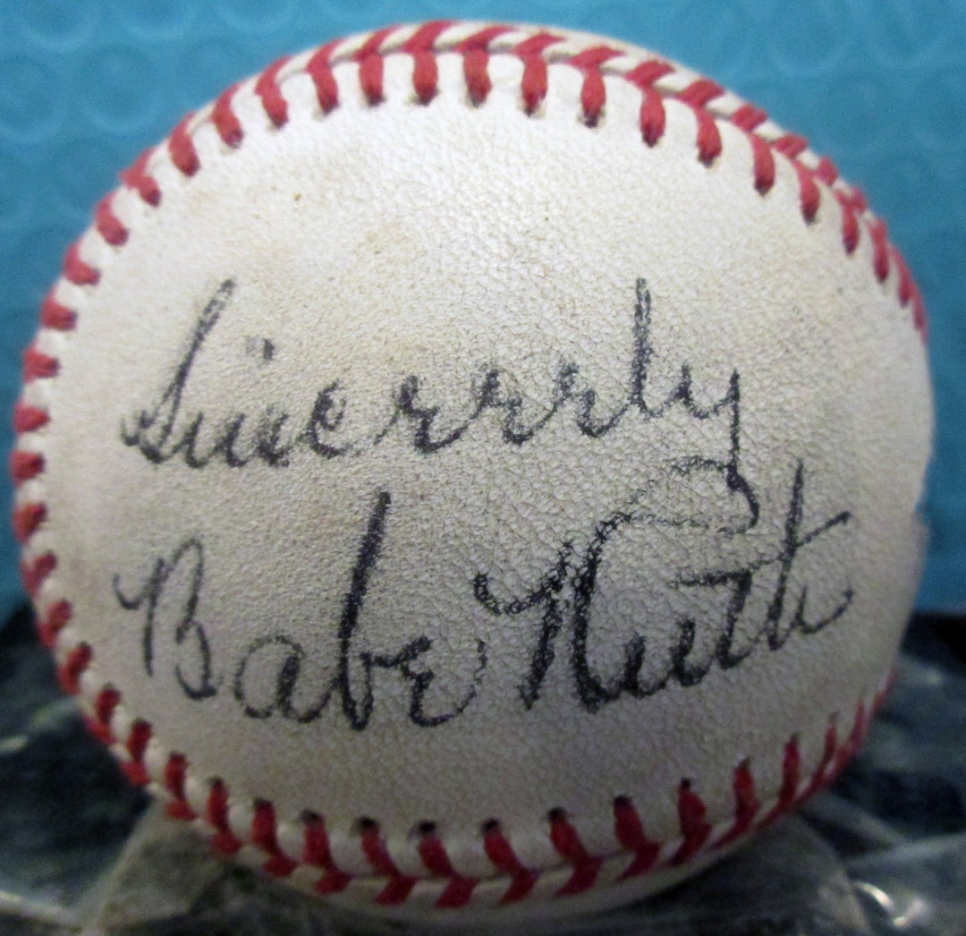 New for Summer 2024* Babe Ruth Replica Autographed 1940's Baseball - Etsy
