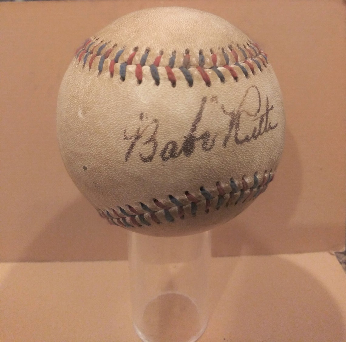 New Limited Edition Babe Ruth Replica 1927 Autographed | Etsy