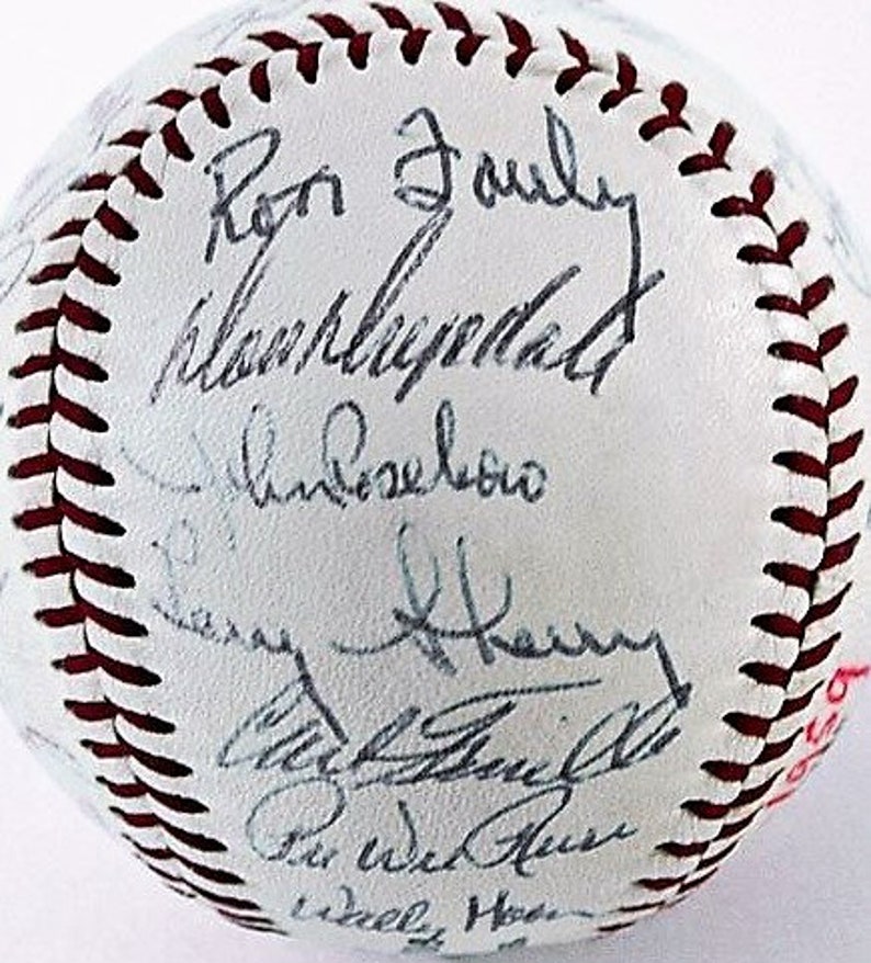 1959 Los Angeles Dodgers Replica Team Signed Baseball Koufax - Etsy