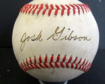 Josh Gibson Replica Autographed 1940's Wilson Negro League | Etsy