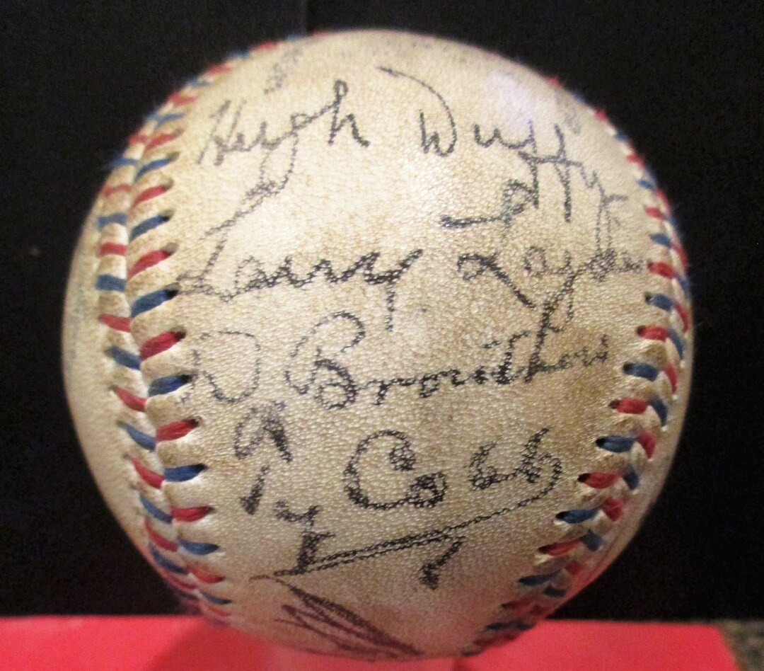 1910's-20's "the .400 Hitters" Replica Signed Baseball Cobb, Lajoie ...