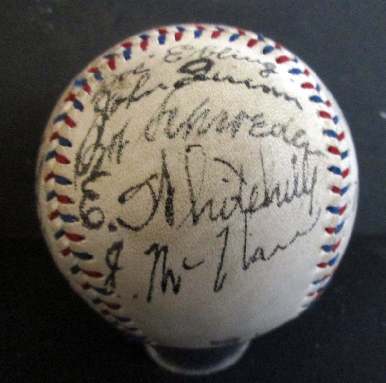 1934 Tour of Japan Team Signed Replica Baseball W/ Ruth, Gehrig, Foxx ...