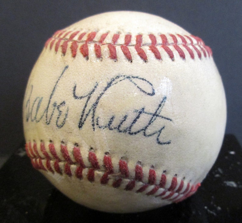 Babe Ruth Replica 1940's Autographed Baseball - Etsy
