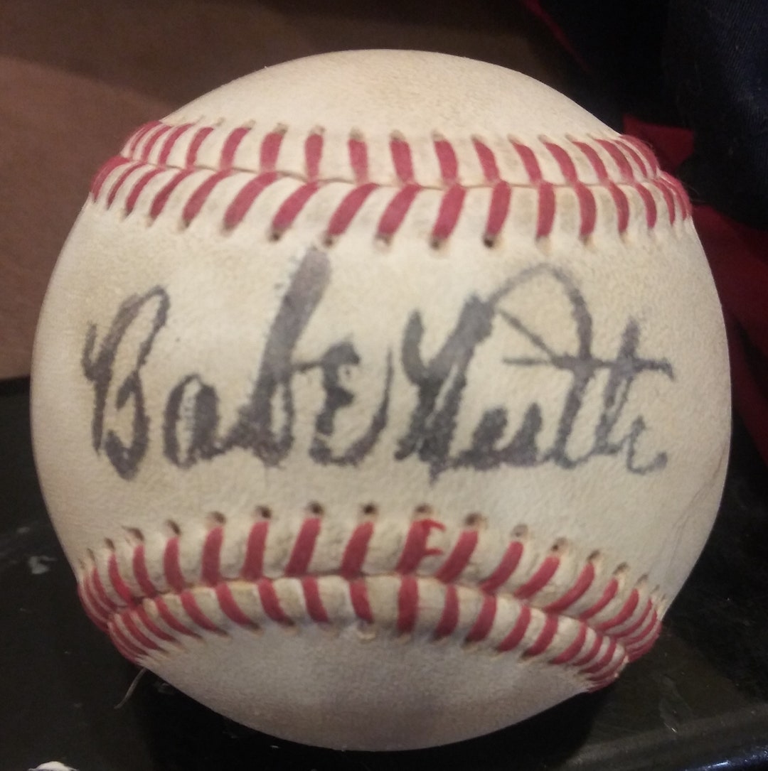 Babe Ruth Replica 1940's Autographed Baseball - Etsy