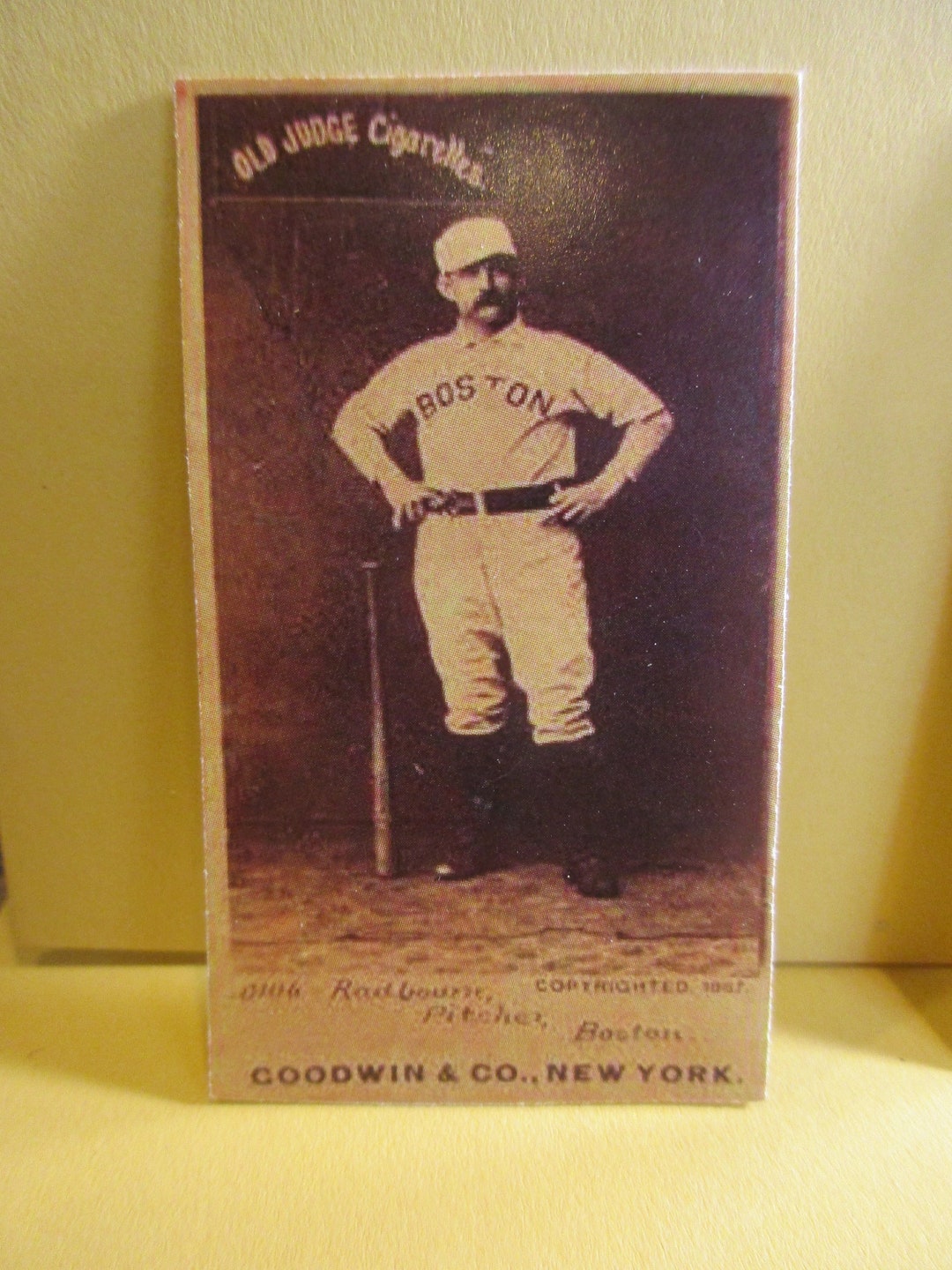 Charles Hoss Radbourne (obscene Gesture) Reproduction N172 Old Judge ...