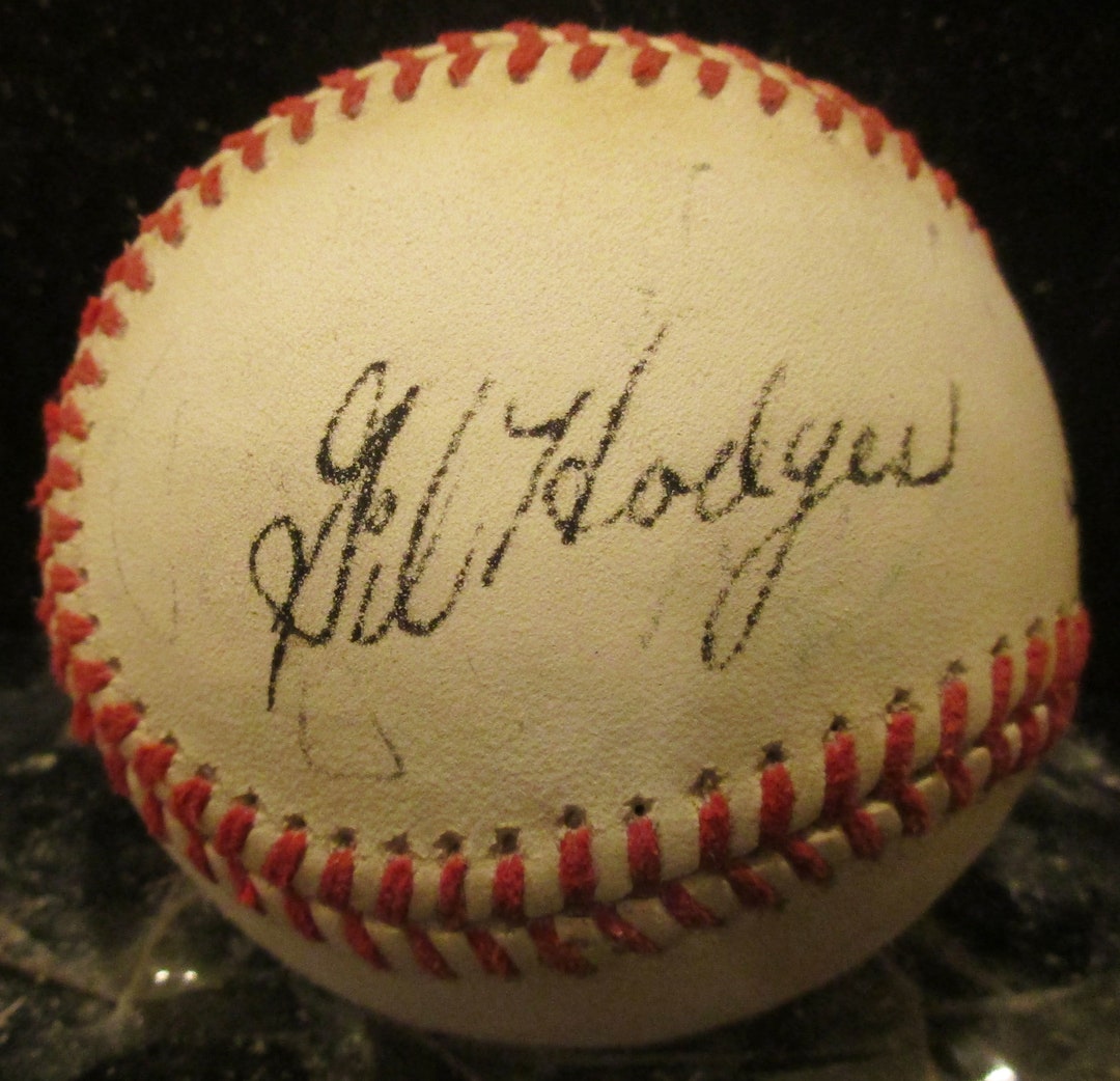 NEW for 2024* Gil Hodges 1957 Replica Autographed Baseball - Etsy