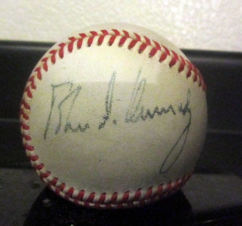 John F. Kennedy Replica Autographed 1950's Baseball - Etsy