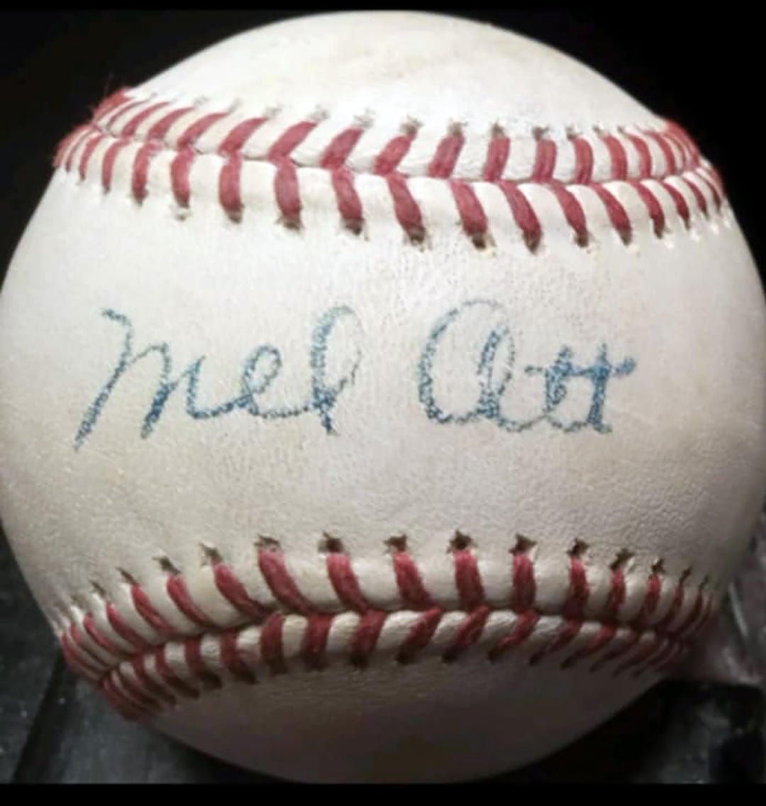 Mel Ott Replica 1950's Autographed Baseball - Etsy