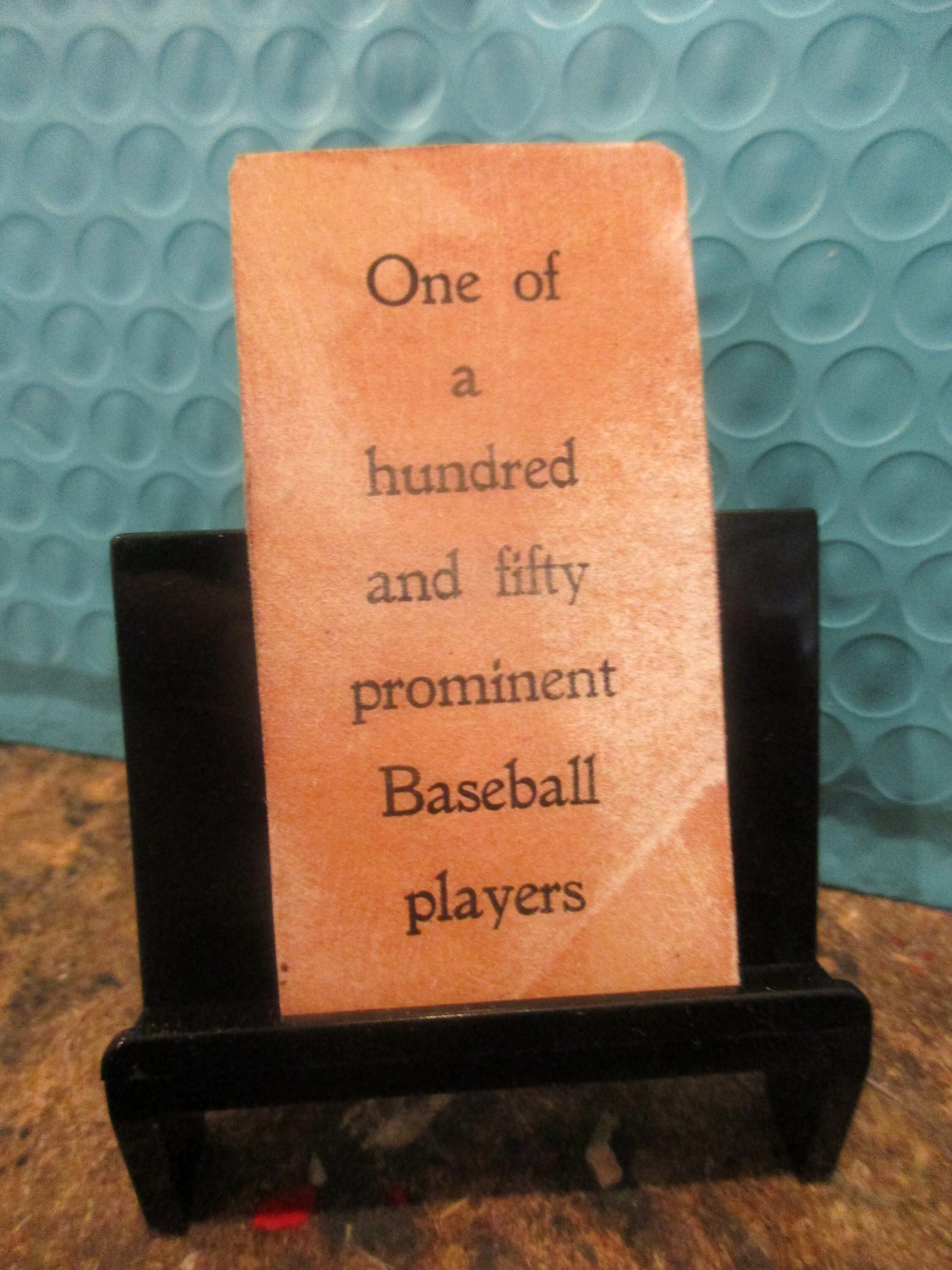 1/1 Ed Delahanty Reproduction 1903 E107 Breisch Williams Baseball Card ...