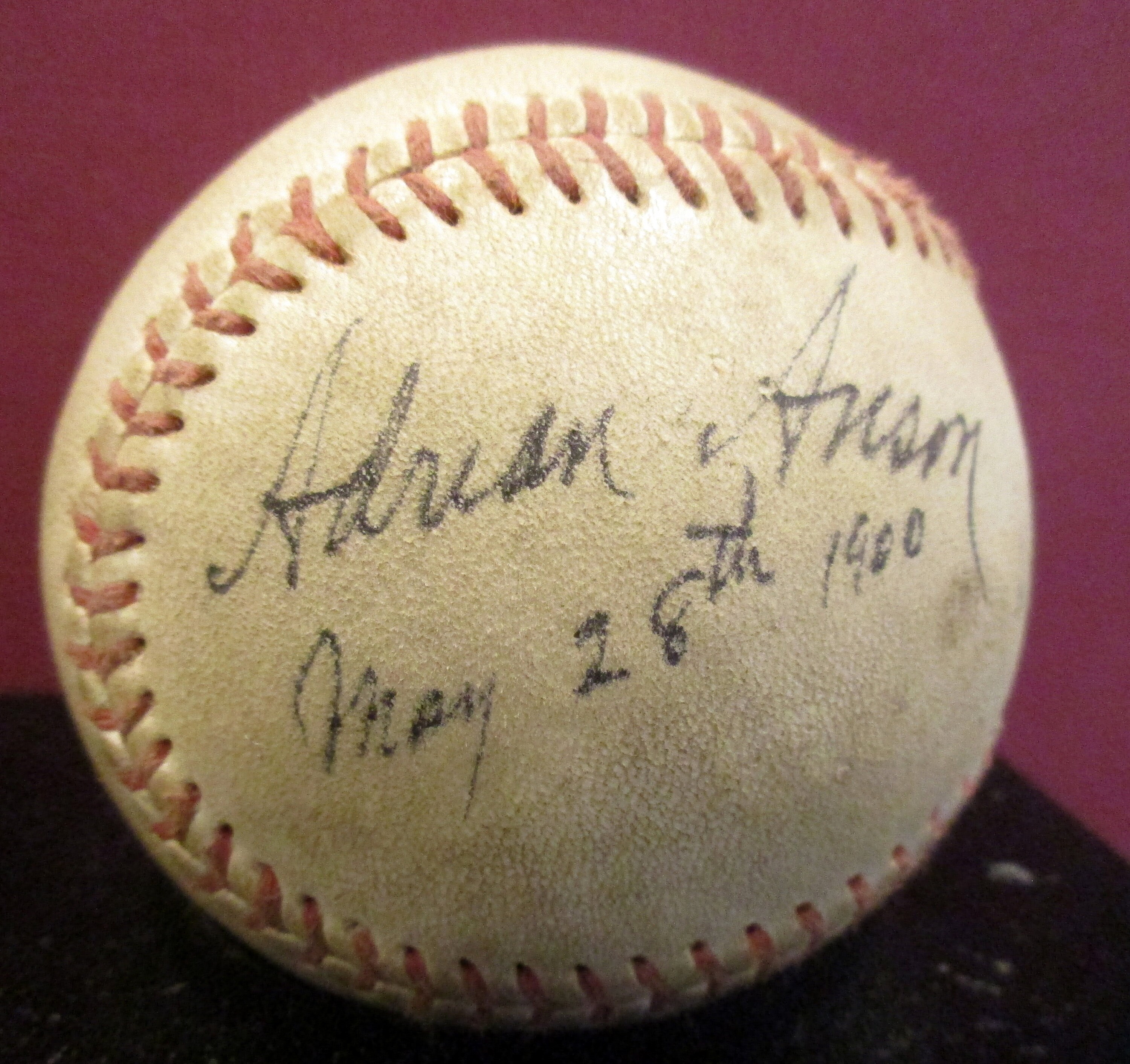 Adrian Cap Anson Replica 1900 Autographed Baseball *NEW DESIGN FOR 2019 ...