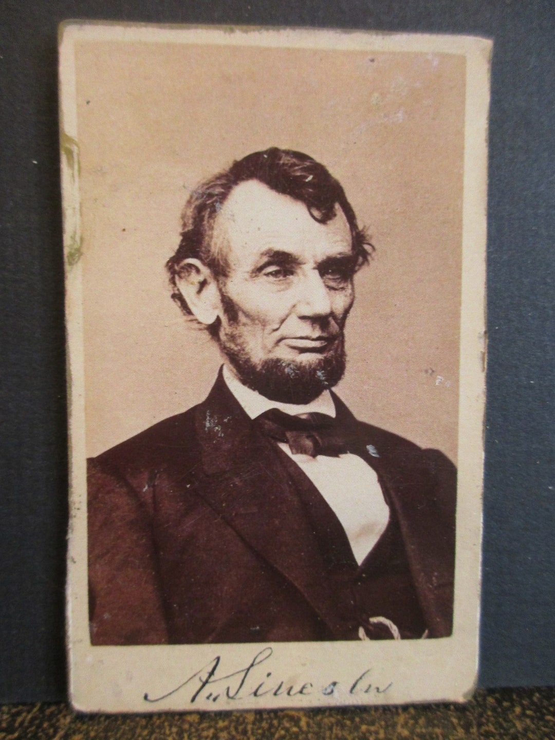 1862 Abraham Lincoln Signed Reproduction CDV - Etsy