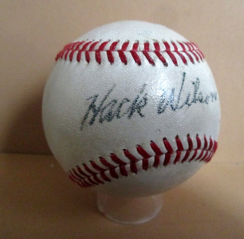 Hack Wilson Replica Autographed 1934 Baseball - Etsy