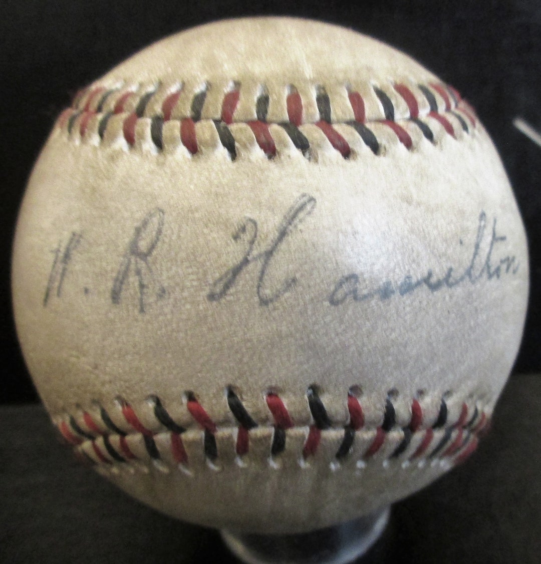 Sliding Billy Hamilton 1918 Replica Autographed Baseball - Etsy