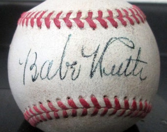 Babe Ruth Replica 1934 Autographed American League Baseball | Etsy