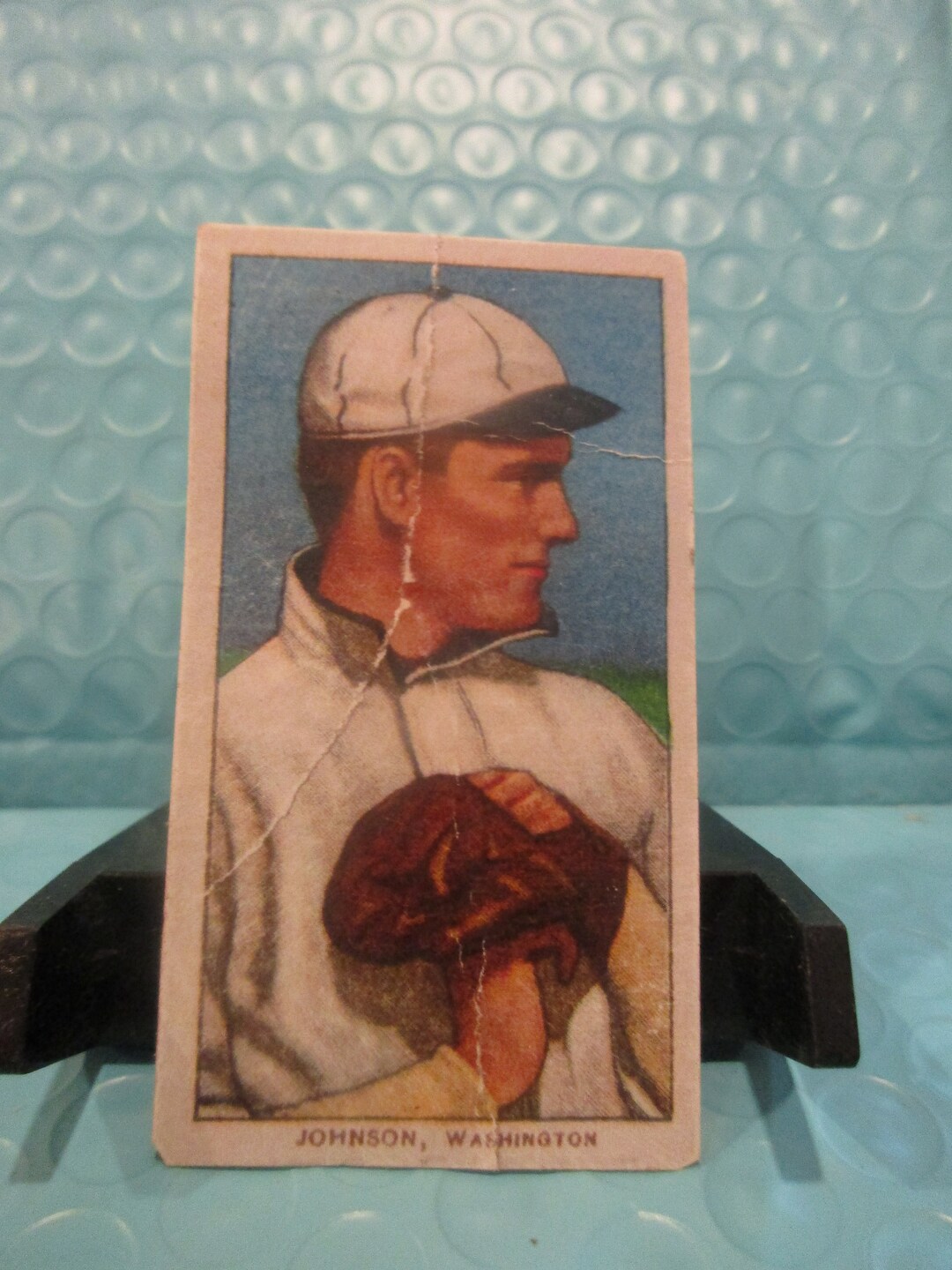 1/1 Walter Johnson Reproduction 1909 T206 W/ Drum Back Baseball Card ...