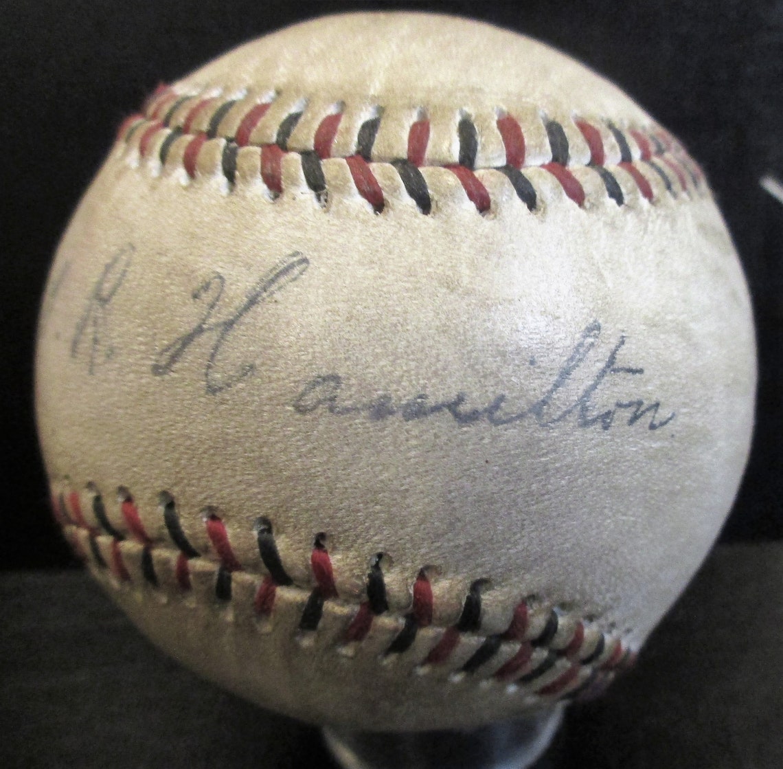 Sliding Billy Hamilton 1918 Replica Autographed Baseball - Etsy
