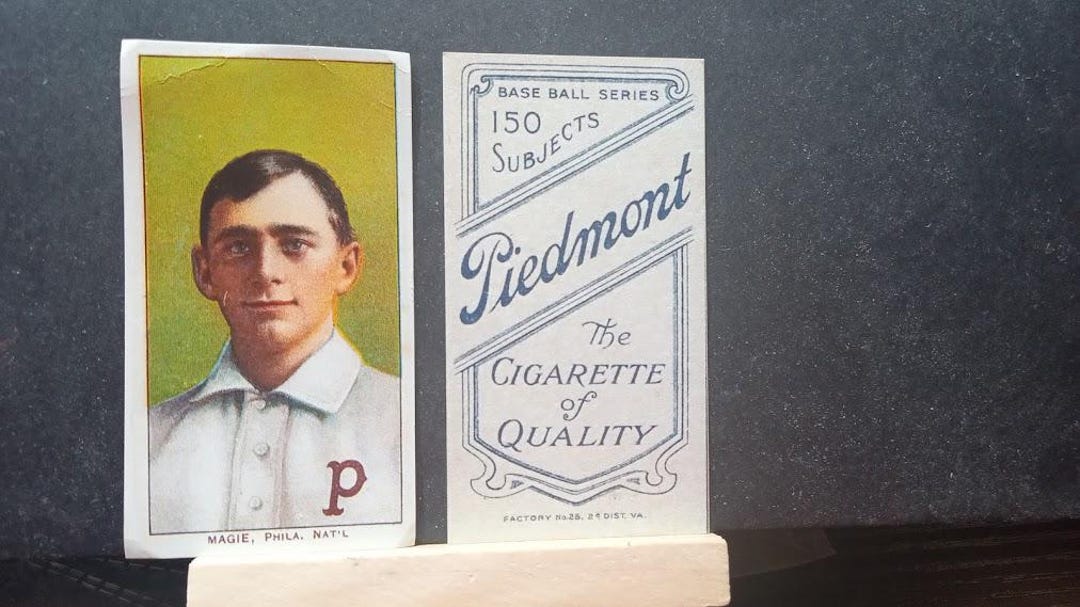 Sherry Magee (magie) Reproduction 1909 T206 Baseball Card Stocking ...