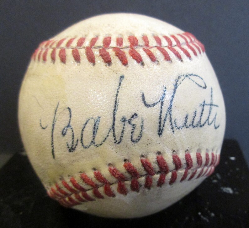 Babe Ruth Replica 1940's Autographed Baseball - Etsy