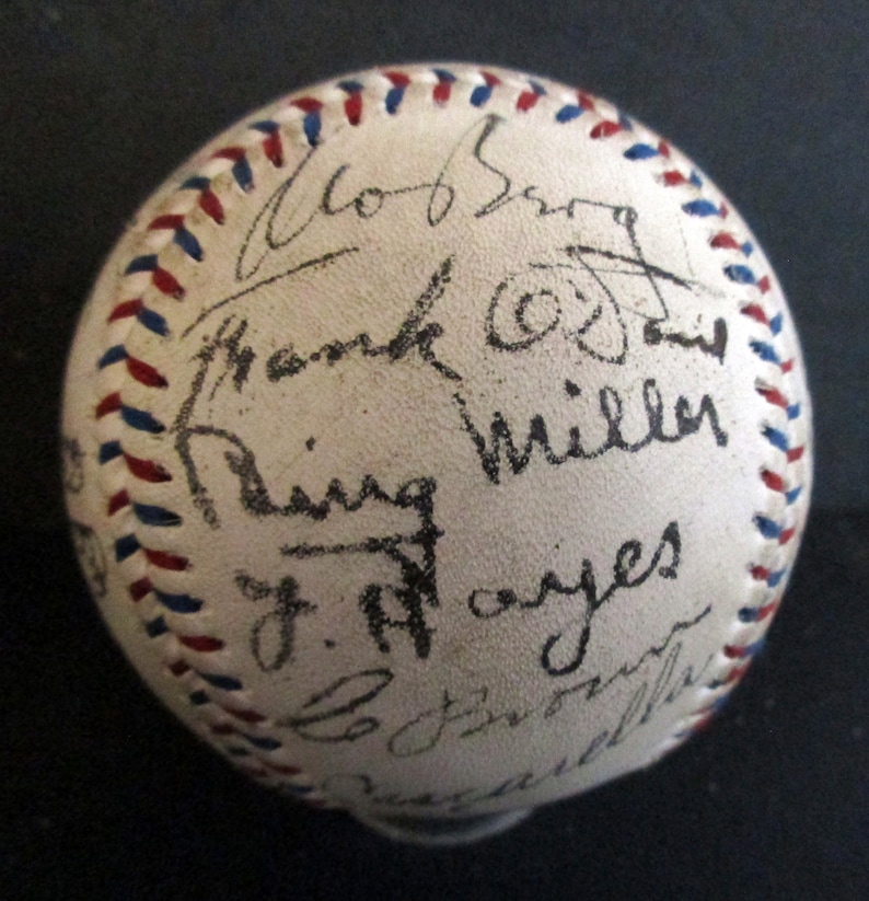 1934 Tour of Japan Team Signed Replica Baseball W/ Ruth, Gehrig, Foxx ...