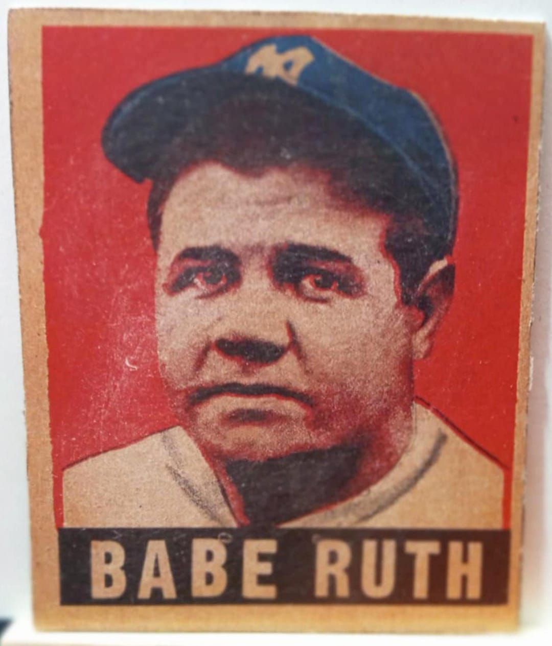 Babe Ruth Reproduction 1948 Leaf Baseball Card Stocking Stuffer - Etsy