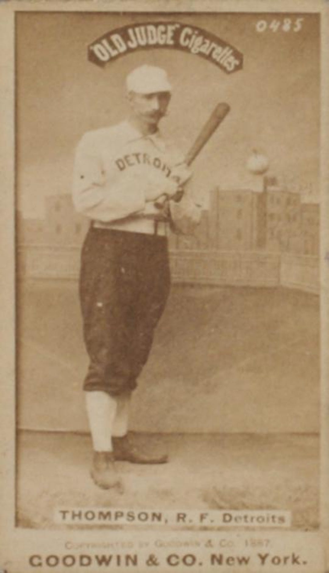 Sam Thompson Reproduction N172 Old Judge Card - Etsy