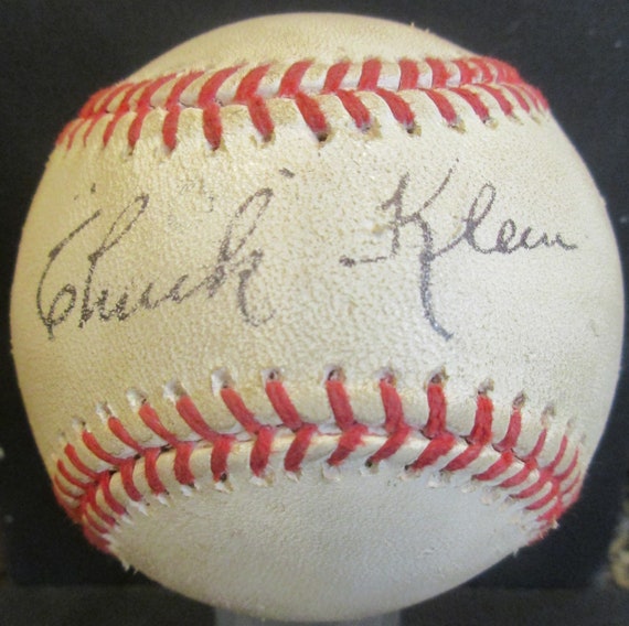 Chuck Klein Replica 1930's Autographed Baseball | Etsy