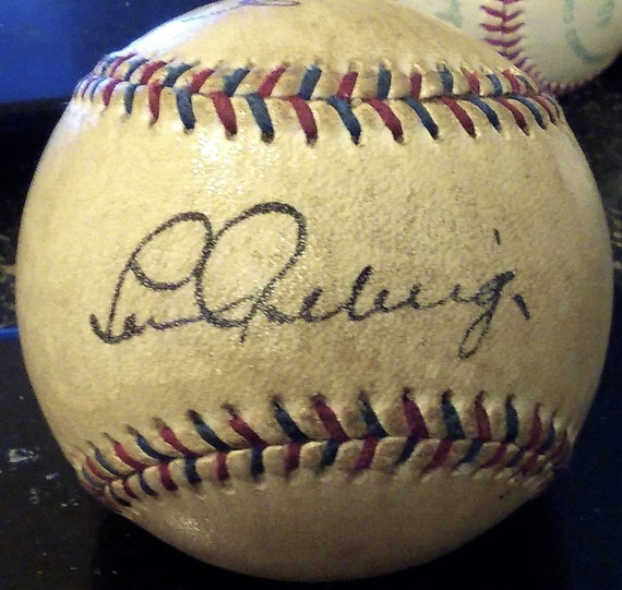 Lou Gehrig Replica 1932 Autographed Baseball | Etsy