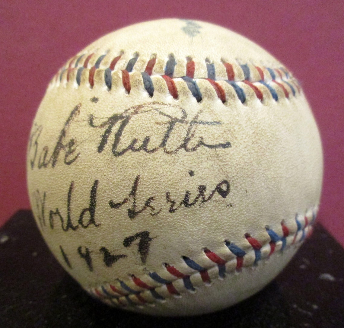 Babe Ruth Replica 1927 Autographed Baseball NEW DESIGN FOR | Etsy