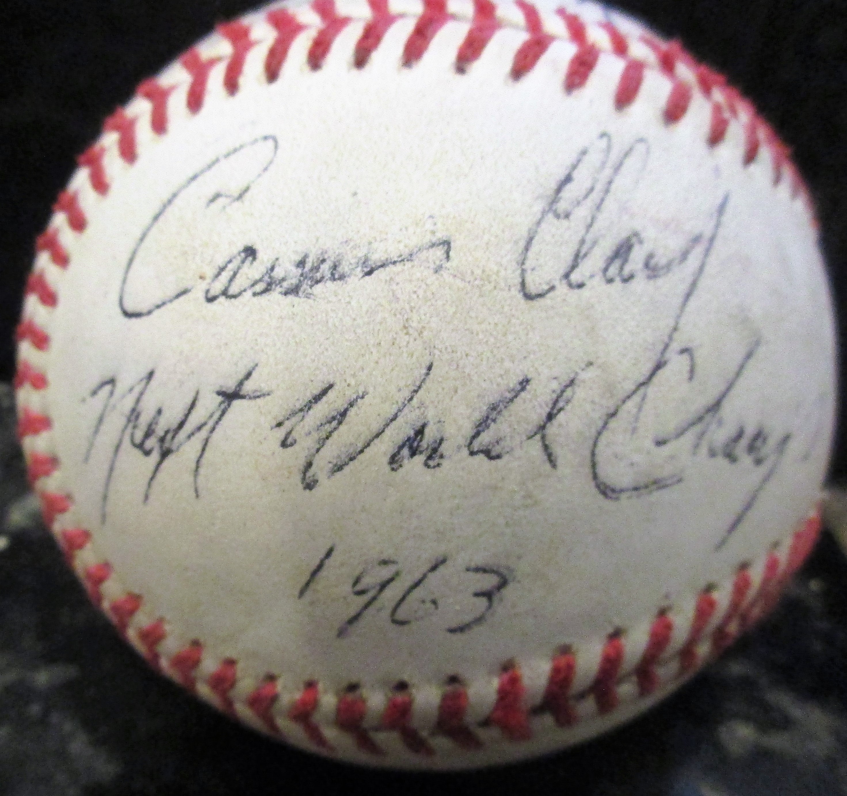 Cassius Clay Replica 1963 Autographed Baseball - Etsy