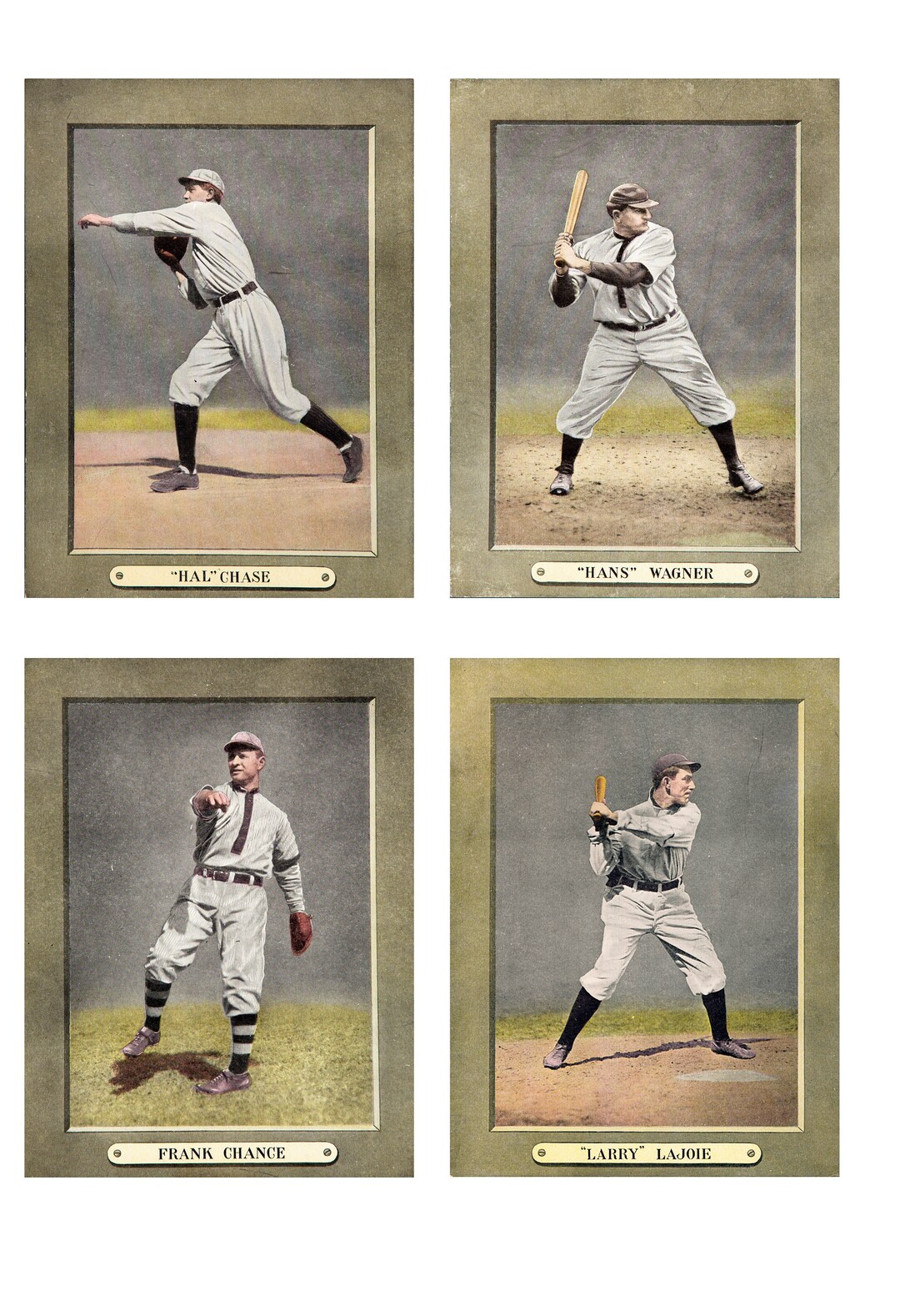 Complete Set (6) 1911 Sporting Life M110 Cabinet Cards Ty Cobb, Christy ...