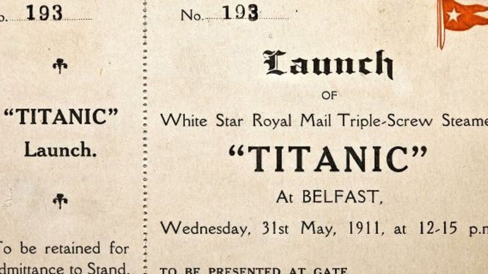 1912 Titanic Reproduction Bording Pass/ticket - Etsy