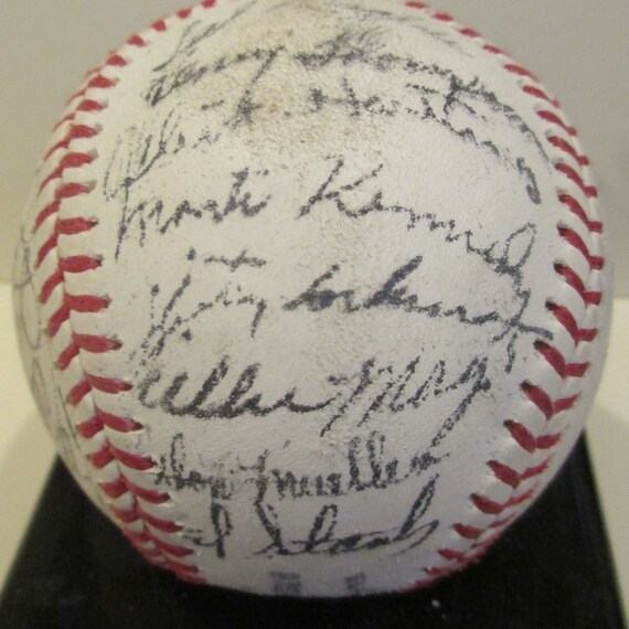 1951 New York Giants Replica Team Signed Baseball Mays - Etsy