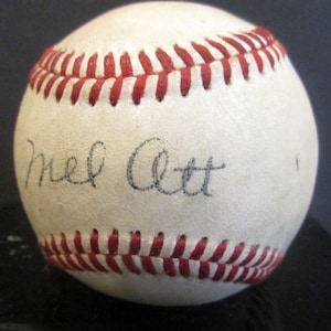 Mel Ott Replica 1940's Autographed Baseball - Etsy