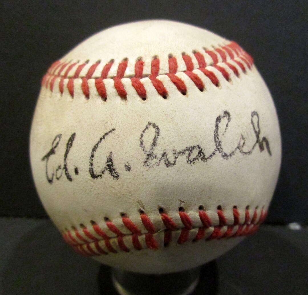 Ed Walsh Replica 1930's Autographed Baseball - Etsy