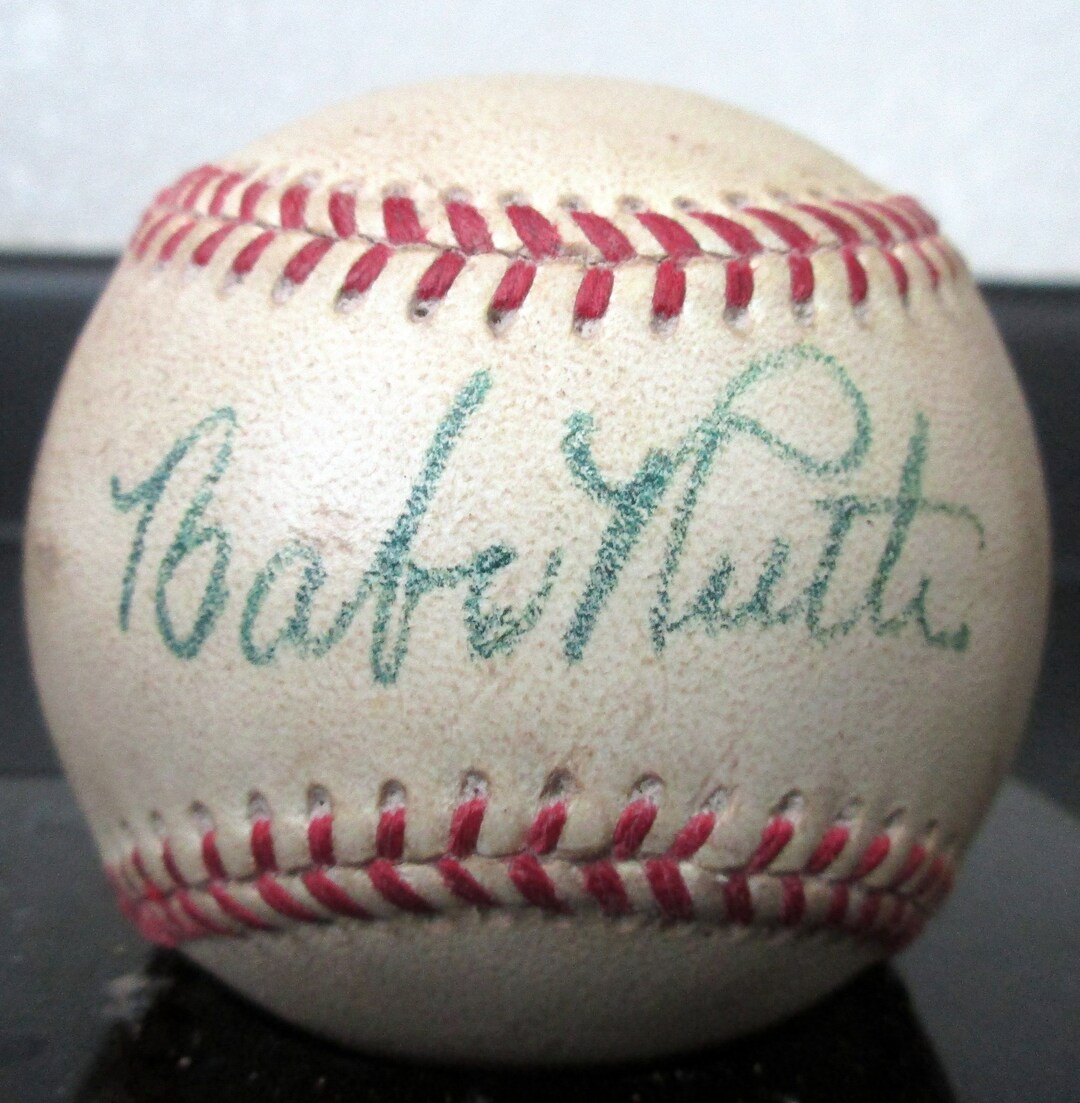 Babe Ruth Replica 1930's Autographed Baseball - Etsy