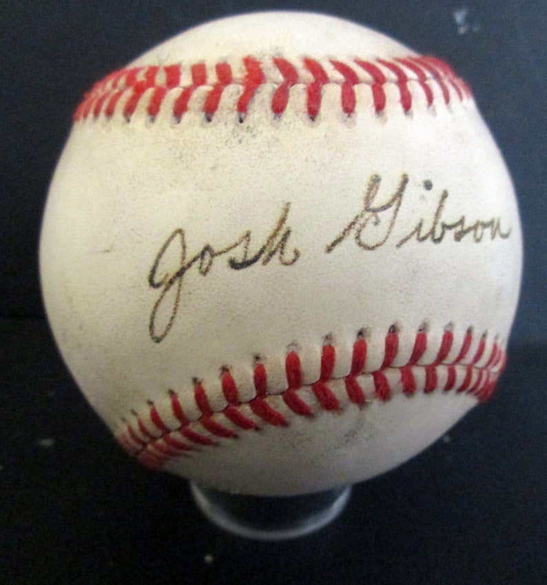 Josh Gibson Replica Autographed 1940's Wilson Negro League Baseball - Etsy