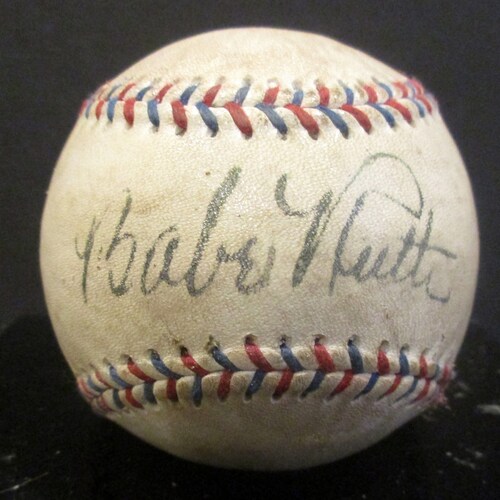 Babe Ruth Replica 1920's Autographed Goldsmith Baseball - Etsy